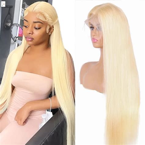 Amazon Yifute X X Lace Front Straight Wig Human Hair Blonde Lace Front Wigs