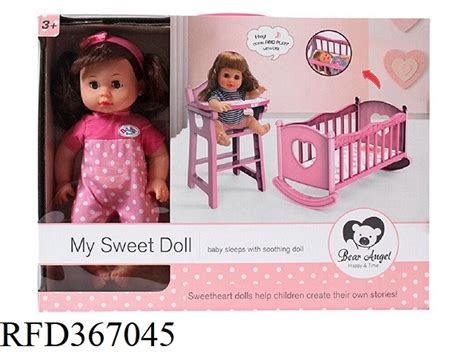 14 Inch 6 Sound Drinking Water Pee Doll Set Soothing Doll Girl T Toy