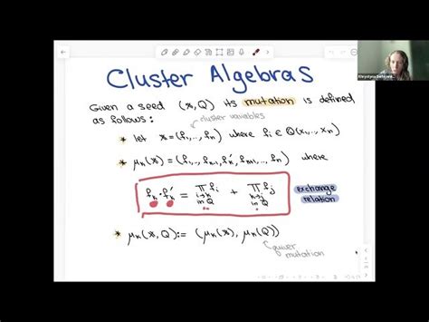 Free Video Introduction To Cluster Algebras From Harvard Cmsa Class Central