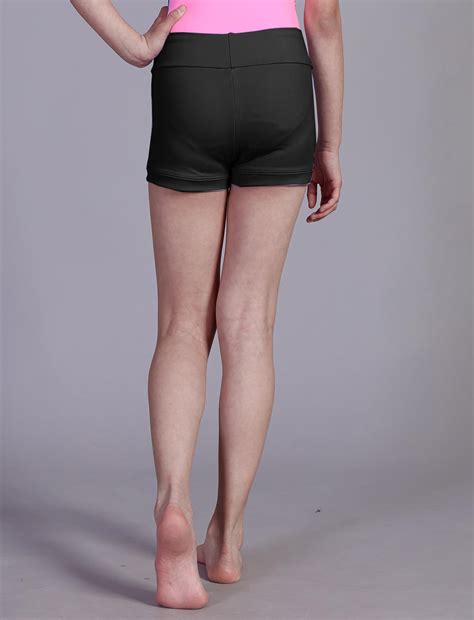 Black Girls Dance Shorts For Ballet Gymnastics Cheers