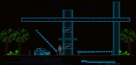 Acceso A Fraccionamiento En Autocad Librería Cad