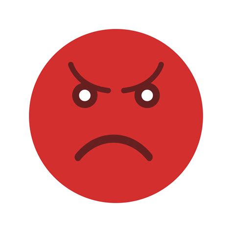 Angry Emoticon Vector Icon 380757 Vector Art At Vecteezy