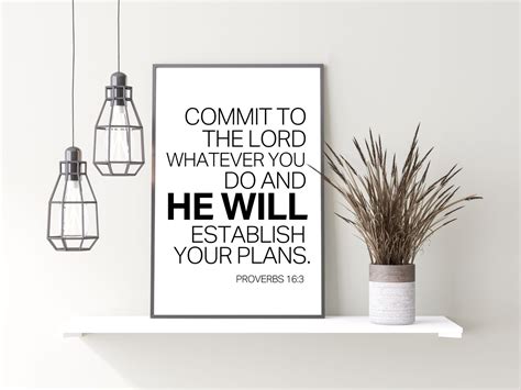 Printable Office Art Bible Verse Printable Proverbs 163 Christian