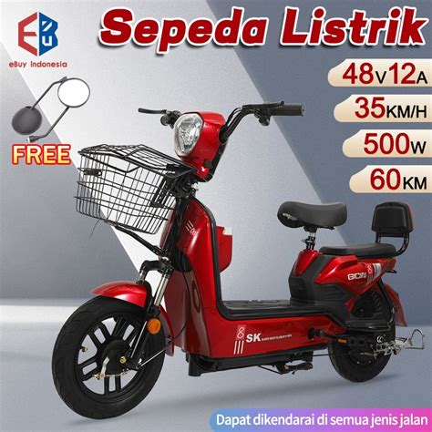 Jual Sepeda Listrik 48v 20a Sepeda Listrik Dewasa Sepeda Motor