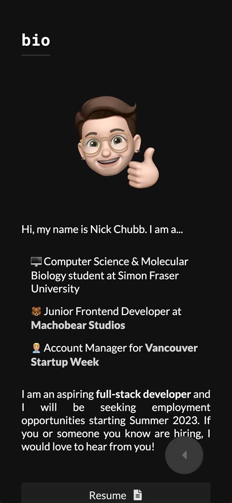 Github Nickchubbnickchubbca2 👨‍💻 Self Made Nextjs Personal