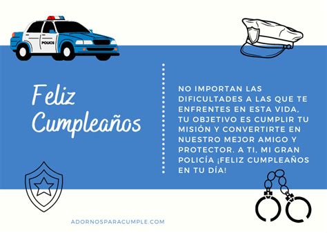 Frases De Cumpleaños Para Policías