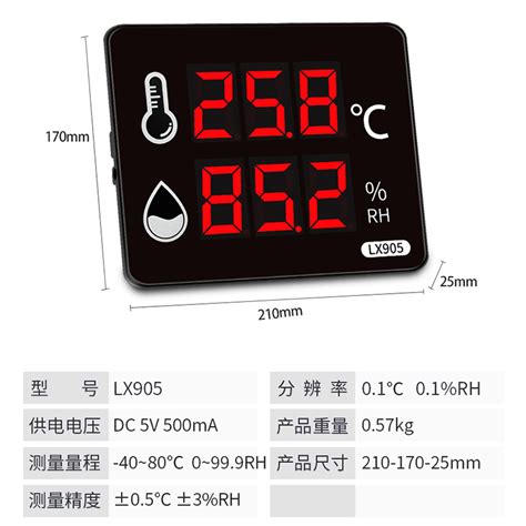 温度湿度计工业大棚农业大屏显示传感变送器rs485通信号输出lx905 虎窝淘