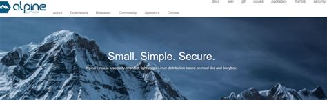 Docker Alpine Lightweight Secure Container Base OS