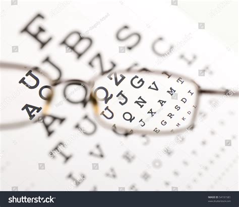 Blurry Text Clearing Through Eyeglass Medical Stock Photo Edit Now