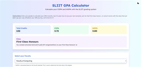 Sliit Gpa Calculator
