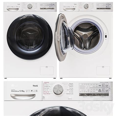 Washing machine TW4V9RD9E - Household appliance - 3D model