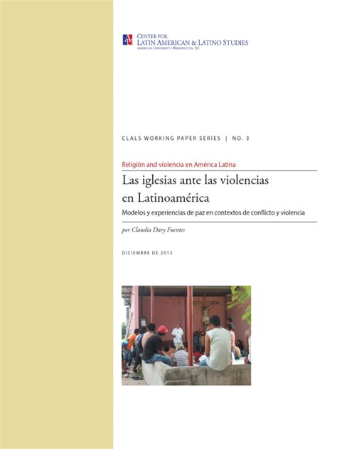 Dary C 2013 Las Iglesias Ante Las Violencias En Latinoamérica Pdf