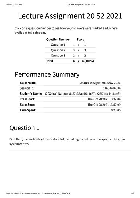 Lecture Assignment 20 Theme 3 Lecture Assignment 20 S2 2021 Question
