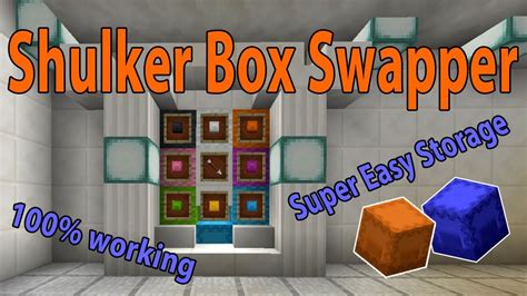 Automatic Shulker Box Swapper Minecraft 117 Easy Storage System
