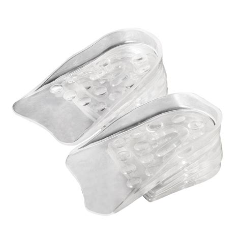 Комплект 2 повдигащи силиконови стелки Asksa 5 Слоя до 3 см височина Прозрачни Emag Bg