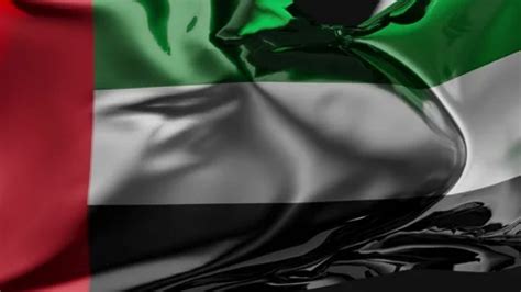 Flag Of United Arab Emirates Waving In T Stock Video Pond5
