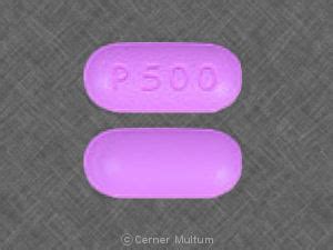 P 500 Pill White Capsule Oblong 18mm Pill Identifier