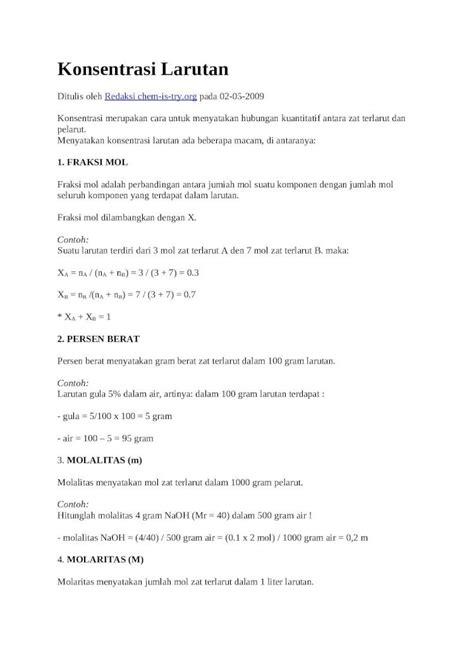 Docx Normalitas Molaritas Dan Molalitas Dokumen Tips