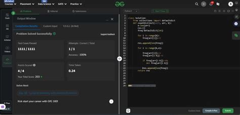Day 57 Completed ️ Task Count Distinct Elements In Every Window