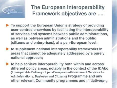 Ppt European Interoperability Framework For Pan European Egovernment