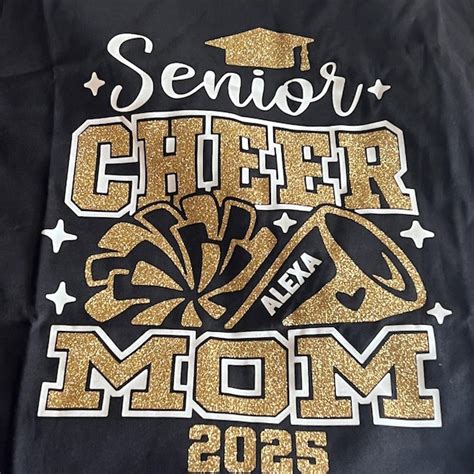 Glitter Senior Cheer Mom Shirt 2026glitter Senior Cheer Mom 2026 Shirt