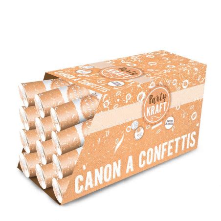 Canon à confettis Joyeux anniversaire Kraft Le Géant de la Fête