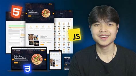 สุดยอดโปรเจค Html Css Js จากน้องดิว อยากเก่งฝึกแบบนี้ 😎💯 Youtube