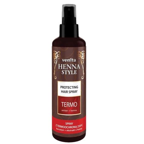 Спрей за коса с термозащита до 250°C, Henna Care, Venita, 200 мл - eMAG.bg