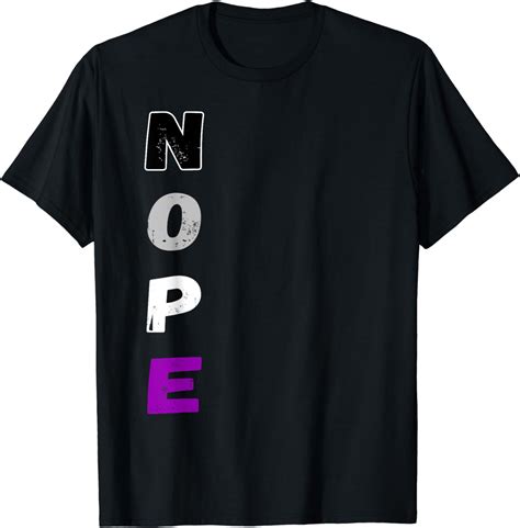 Asexual Nope Ace Pride Flag Asexuality Lgbt Community T Shirt