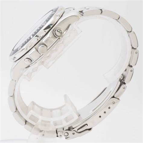 品 セイコー クロノグラフ y182 6f00 a0 seiko chronograph デイト ss クォーツ 黒 メンズ 腕時計