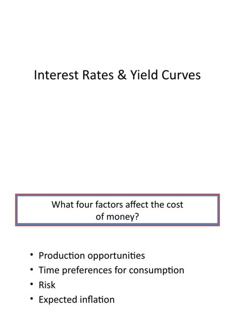 Pdf Interest Rates And Yield Curves Dokumen Tips