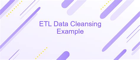 Etl Data Cleansing Example Apix Drive