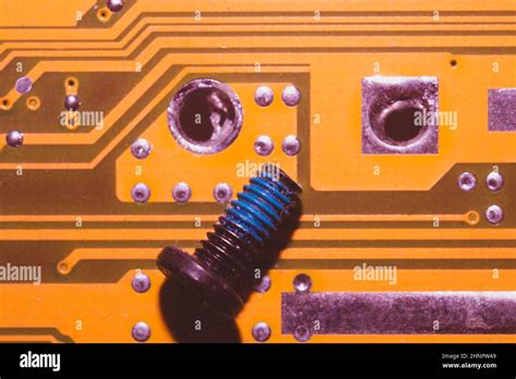 Electronic Circuit Board Abstract Background Computer Motherboard Close Up Modern Technologies