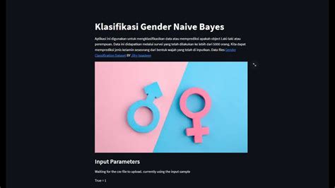 Aplikasi Cerdas Data Mining Klasifikasi Naive Bayes Untuk Memprediksi Gender Youtube