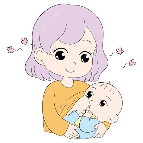 Gambar Kartun Ibu Menyusui Gambar Png Unduh Gratis Lo