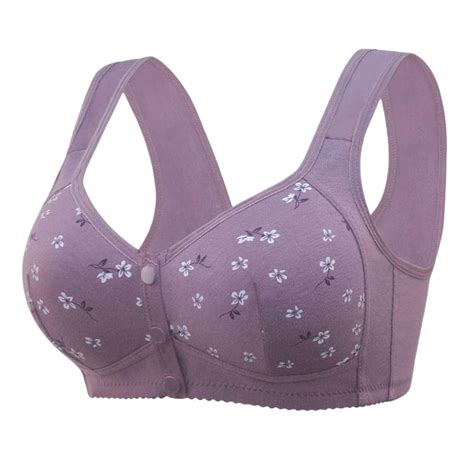 Daisy Bras For Women No Underwire Front Closure Comfort Senior Wireless