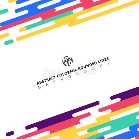 Abstract Colorful Rounded Lines Halftone Transition Stock Vector Illustration Of Graphic