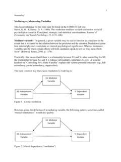 Mediating Vs Moderating Variables Mediating Vs Moderating Variables Pdf Pdf Pro