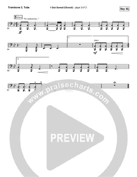 I Got Saved Choral Anthem Satb Trombone Tuba Sheet Music Pdf Selah