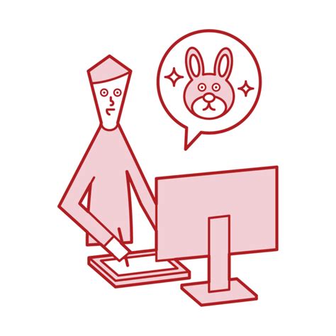 캐릭터 디자이너남성의 일러스트 무료 일러스트 소재 Kukukeke쿠쿠케케