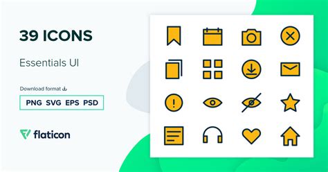 Essentials UI Icon Pack Outline Color 39 SVG Icons