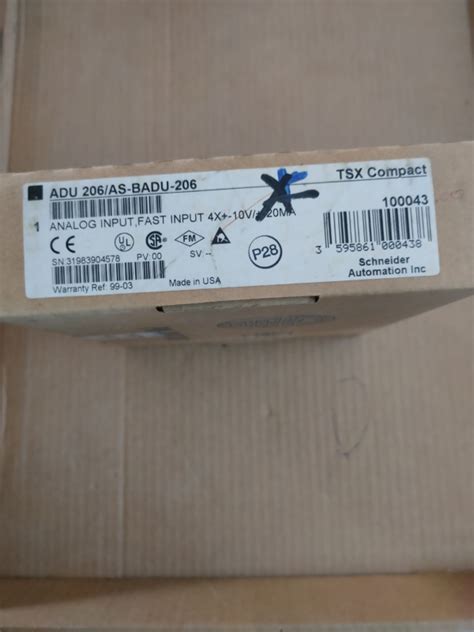 ADU AS BADU Schneider Analog Input Fast Input Panels And Parts Shopping