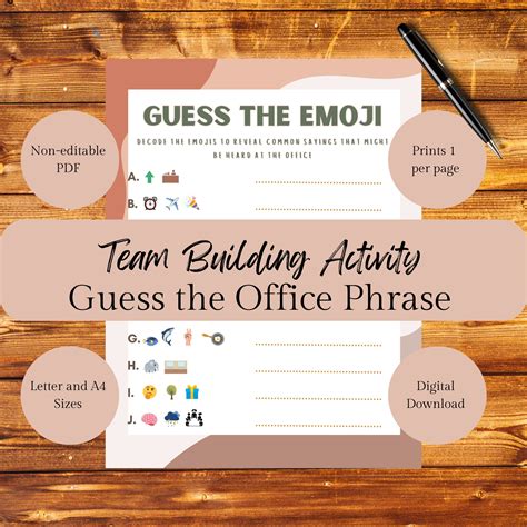 Office Emoji Team Building Game For Office Party Icebreaker Fun Corporate Activity For