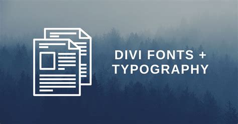 Divi Fonts Typography Complete Guide • Divi Cake