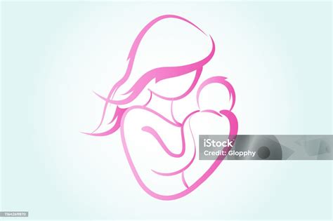 어머니와 아들 실루엣 아이콘 Charitable Foundation에 대한 스톡 벡터 아트 및 기타 이미지