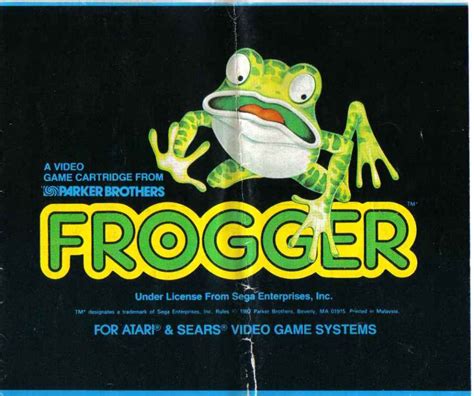 Atari 2600 Vcs Frogger Scans Dump Download Screenshots Ads Videos Catalog Instructions
