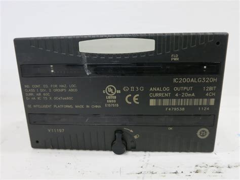Ge Fanuc Ic200alg320h Analog Output Versamax Micro Controller Control Module Plc Dw1450 1