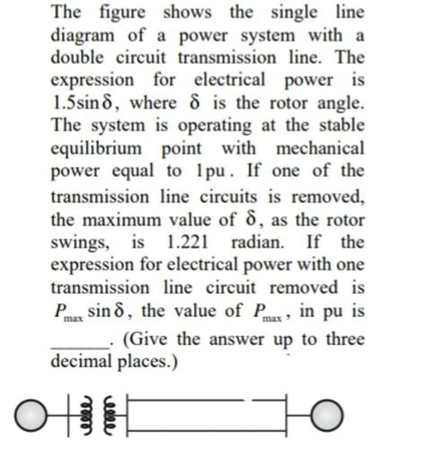 Solved The Figure Shows The Single Line Diagram Of A Power Chegg