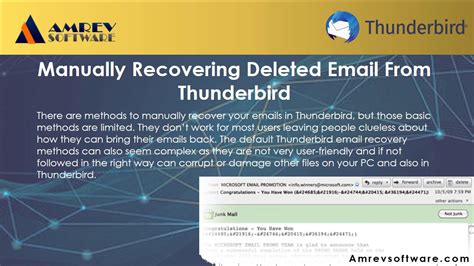Recover Deleted Or Lost Emails With Thunderbird Email Recovery Software Youtube