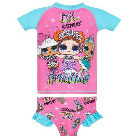 Lol Surprise Badeanzug Set Mädchen Rash Guard